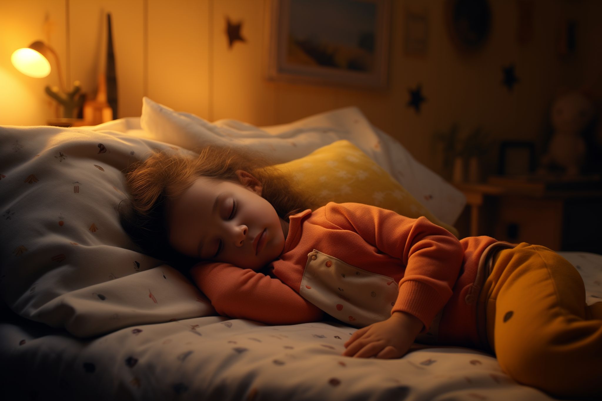 Free image: Baby girl peacefully sleeping in a room - Premium Free AI ...