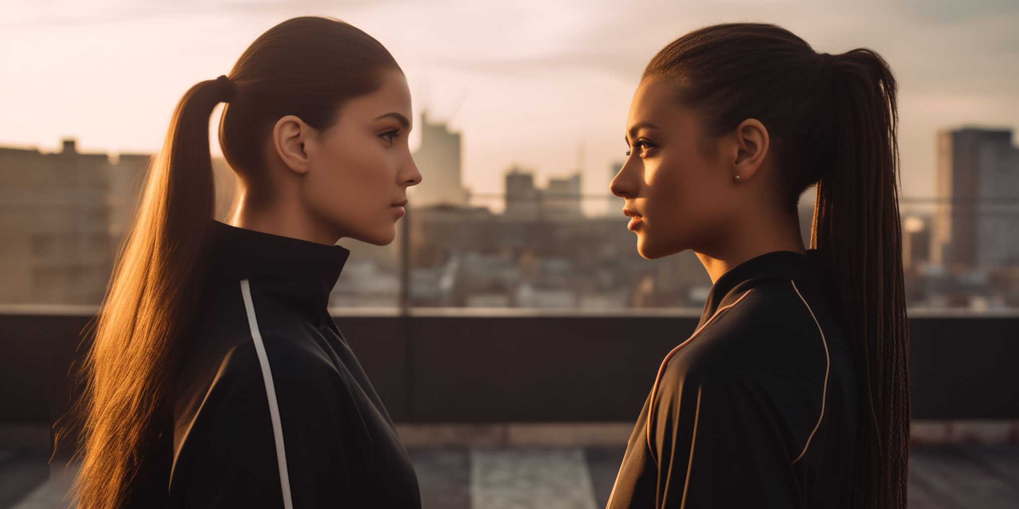 Free image: Urban sportswear face-off: dramatic and competitive ...