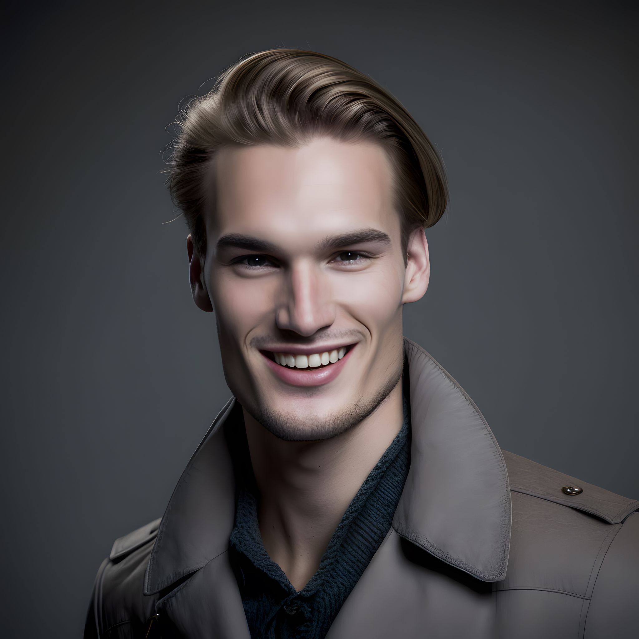 Free image: Studio Portrait of a 30 years old man on gray background ...