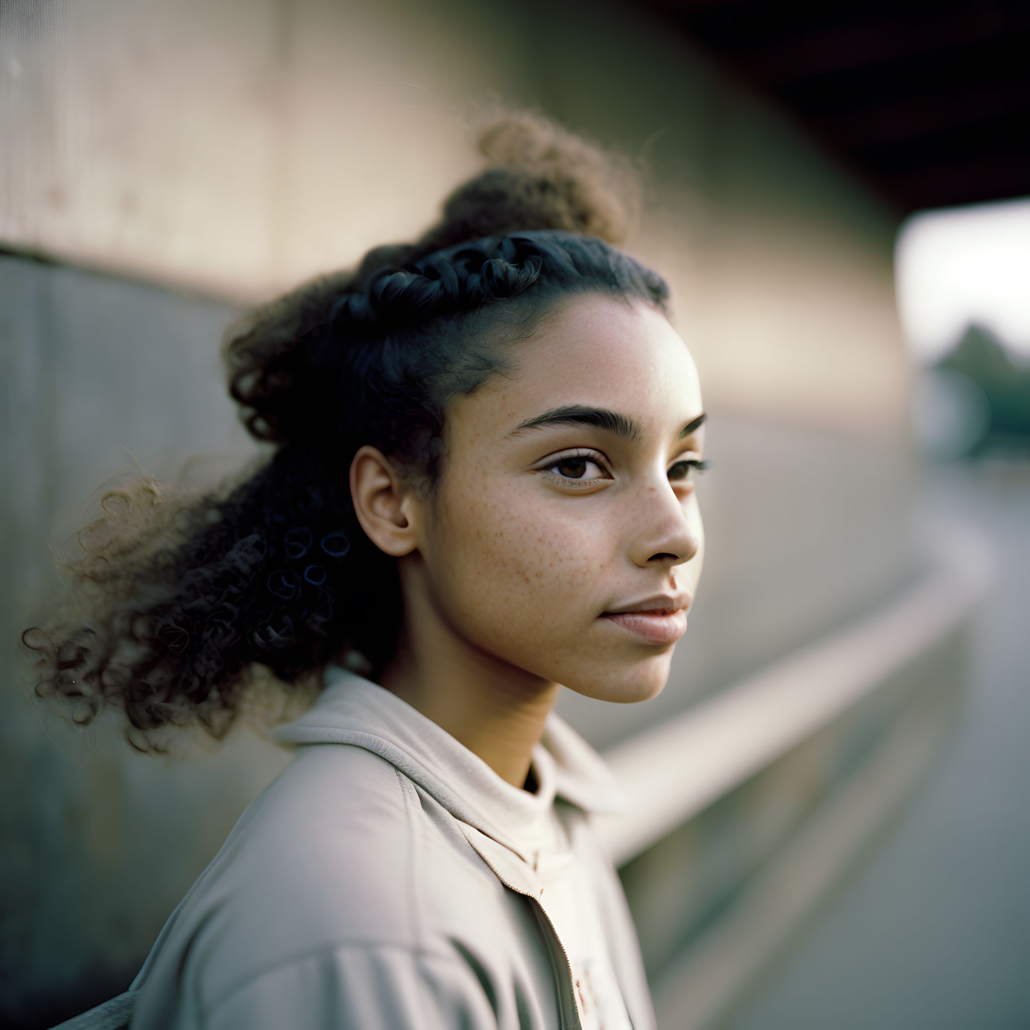 Free image: close-up portrait of a teen girl - Premium Free AI ...