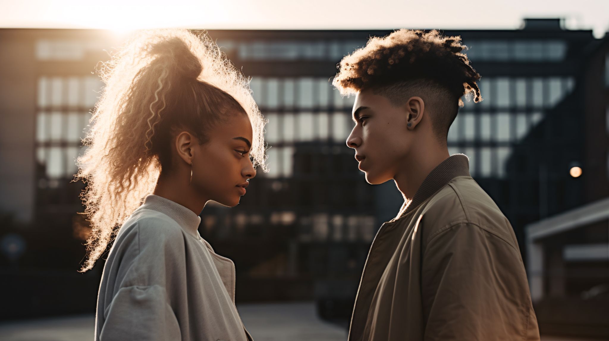 Free image: Street style face-off: golden hour fashion shoot - Premium ...