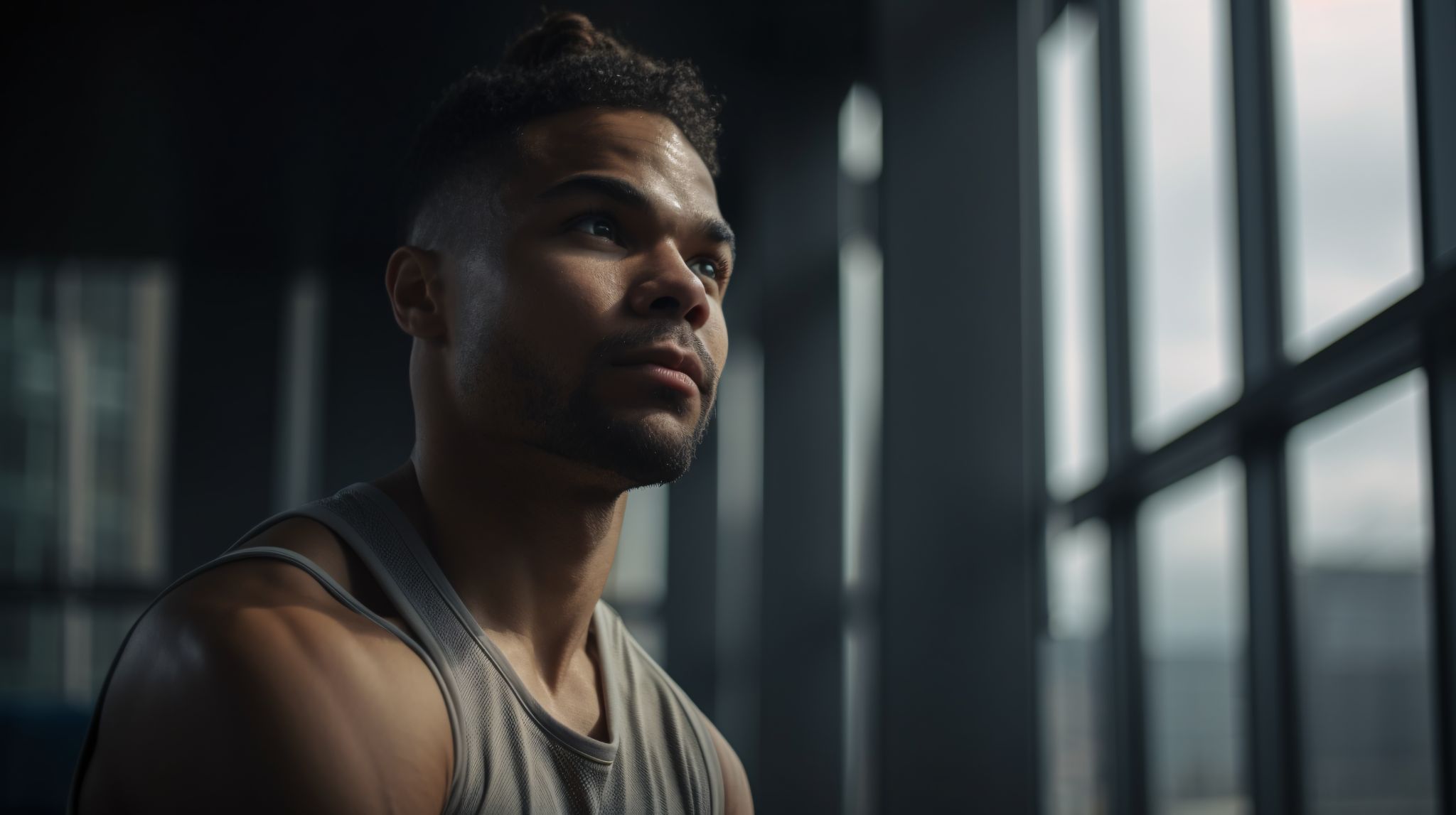 Free image: pro athlete's evening workout session - Premium Free AI ...