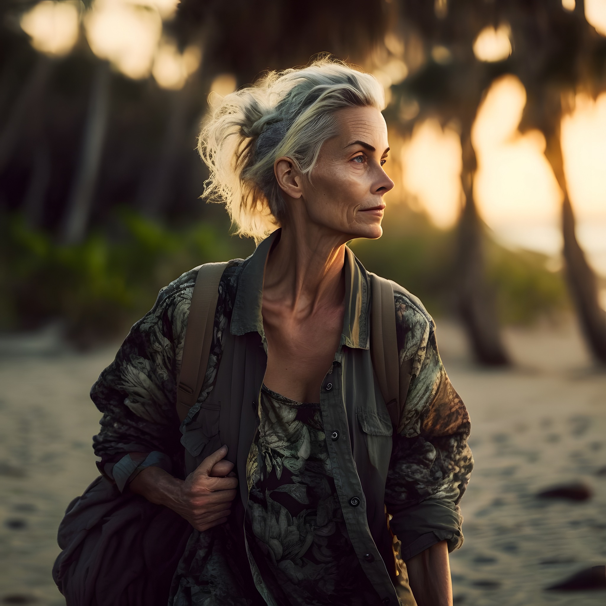 Free image: Portrait of a 65-Year-Old Swedish Woman Walking on a ...