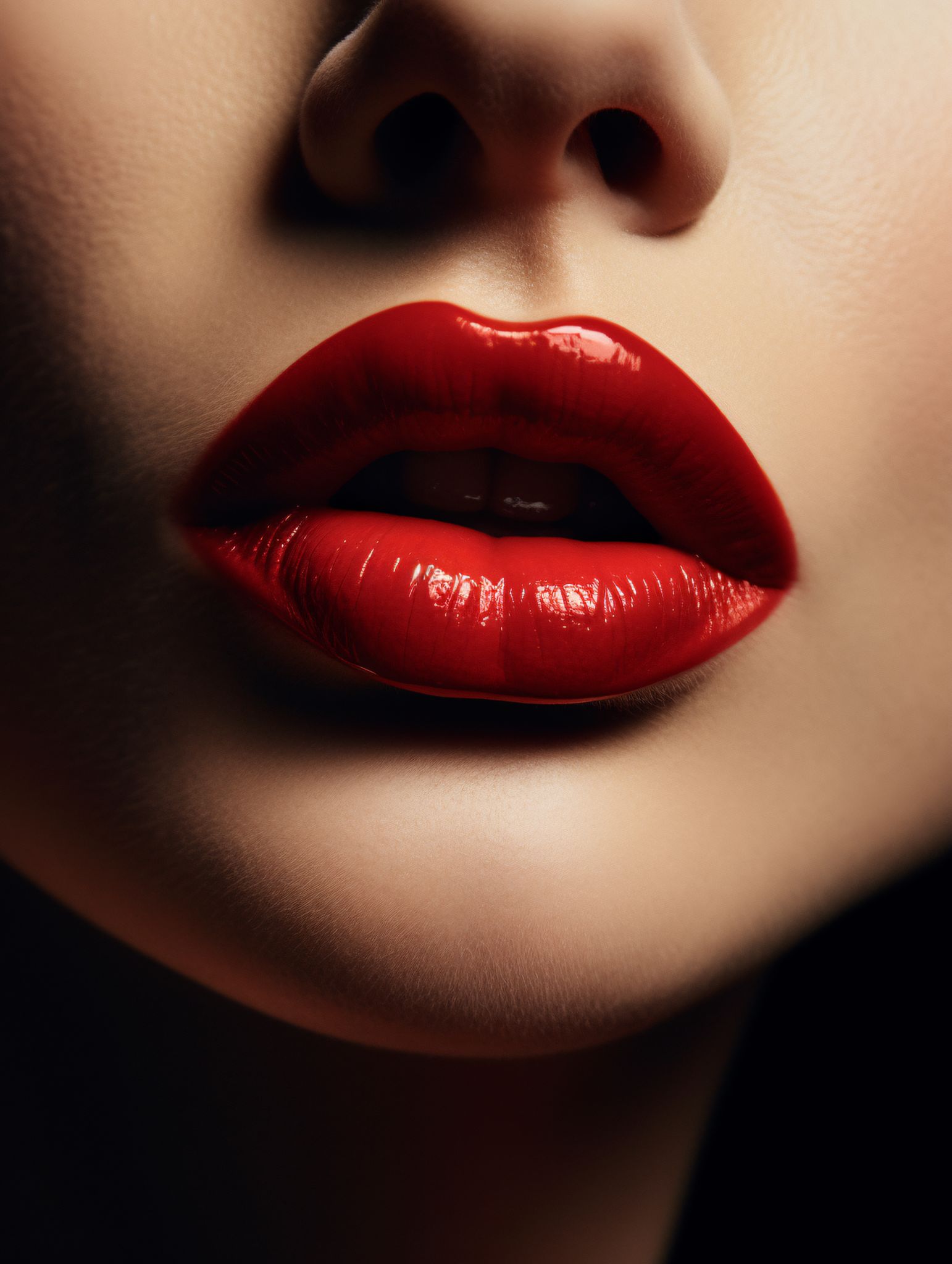 Free image: close up of 2 lips kissing, kiss - Premium Free AI ...