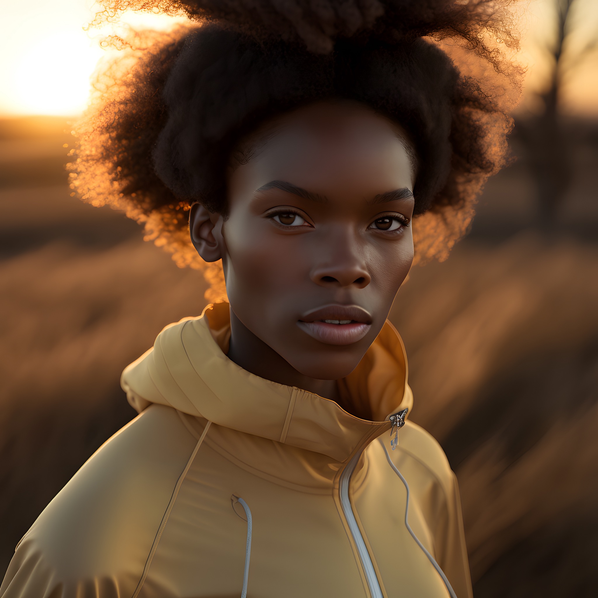 Free image: Chasing the Sunset: Young Woman on a Evening Run - Premium Free AI Generated stock ...